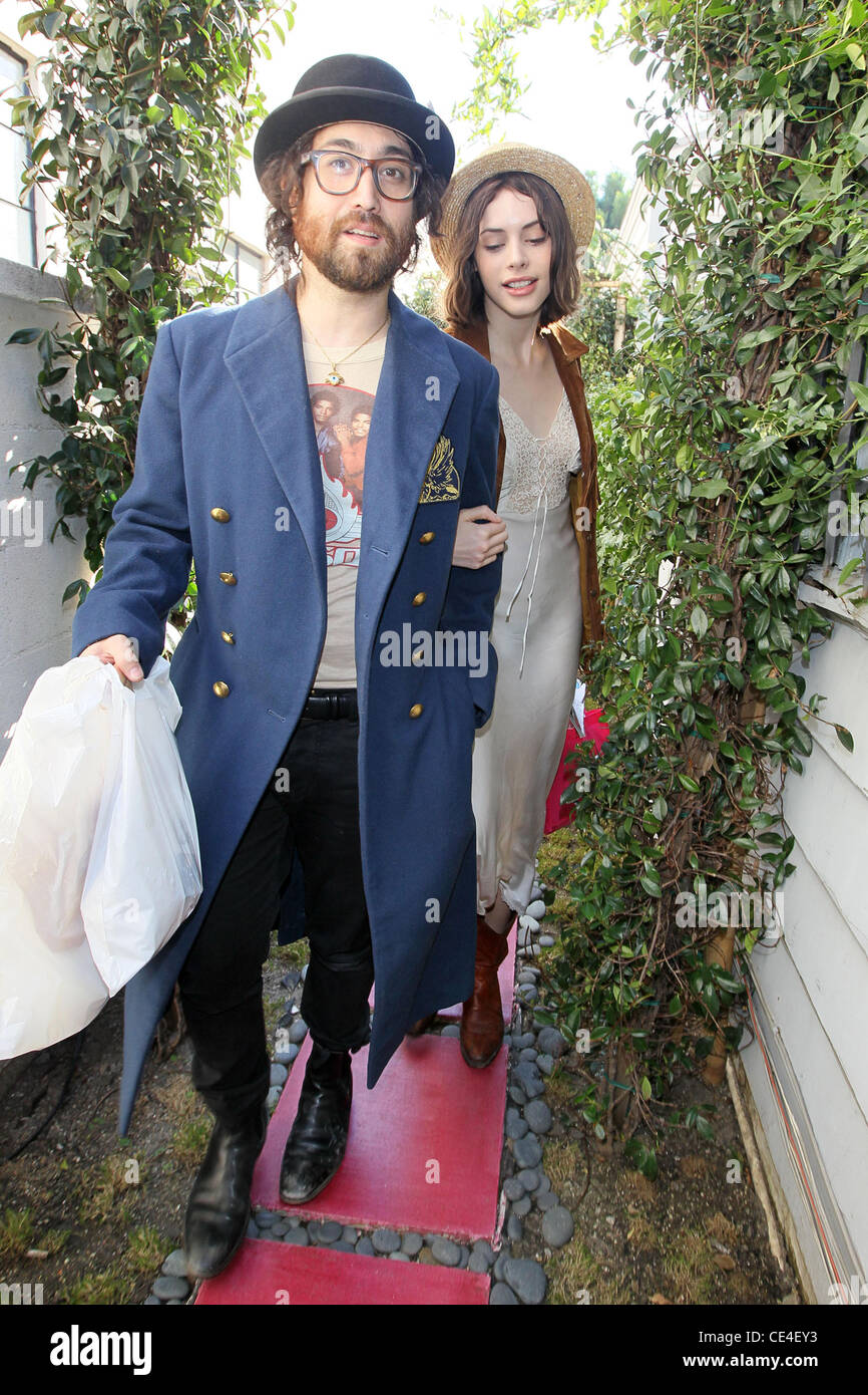 Sean Lennon Girlfriend Charlotte Kemp High Resolution Stock Photography ...