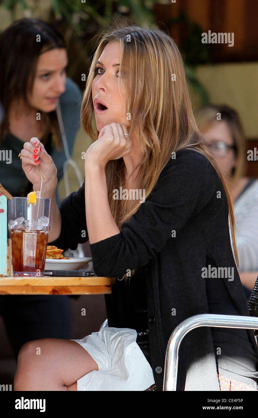 Audrina Patridge filming a scene from Audrina's new reality show, at ...