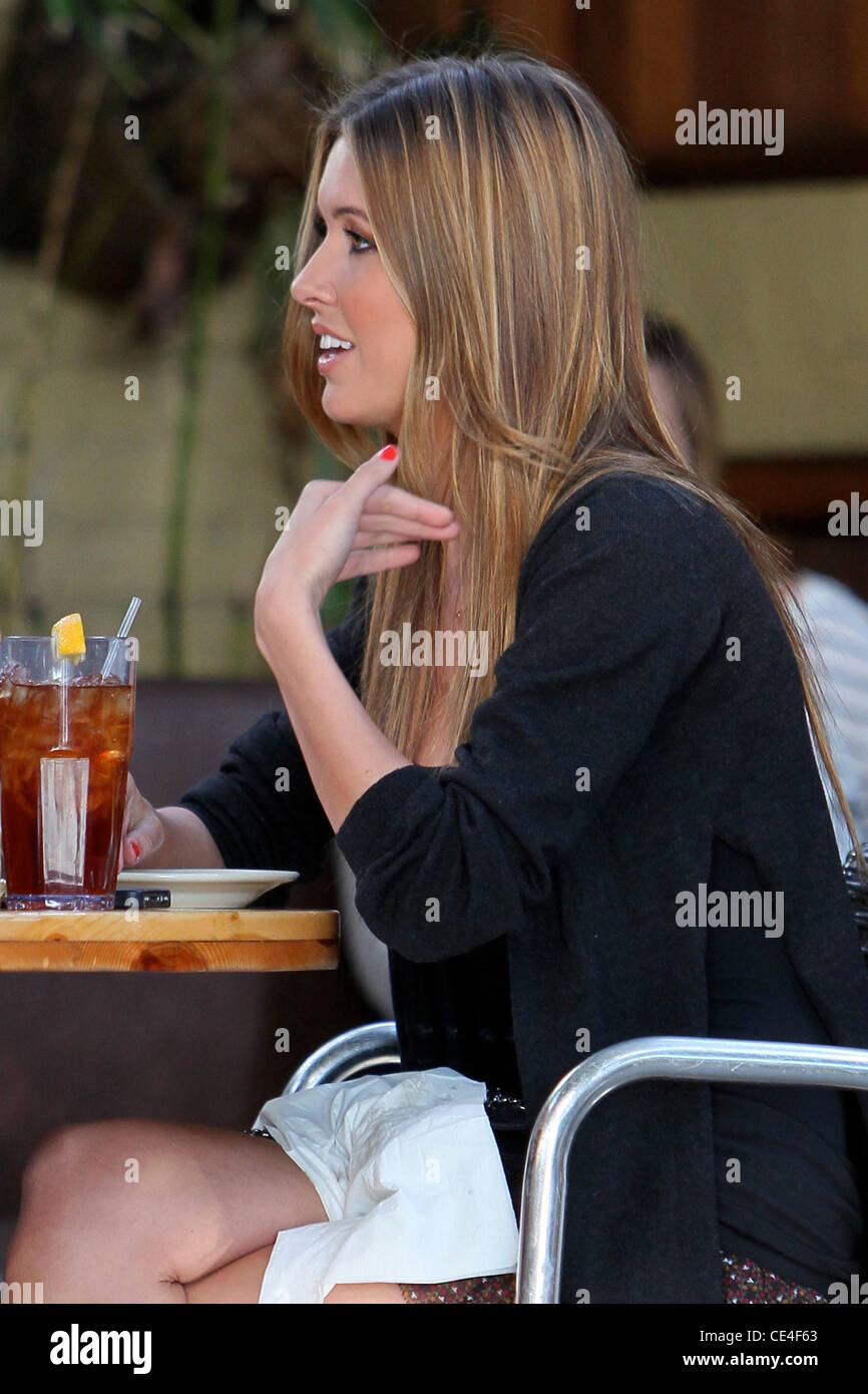 Audrina Patridge filming a scene from Audrina's new reality show, at ...