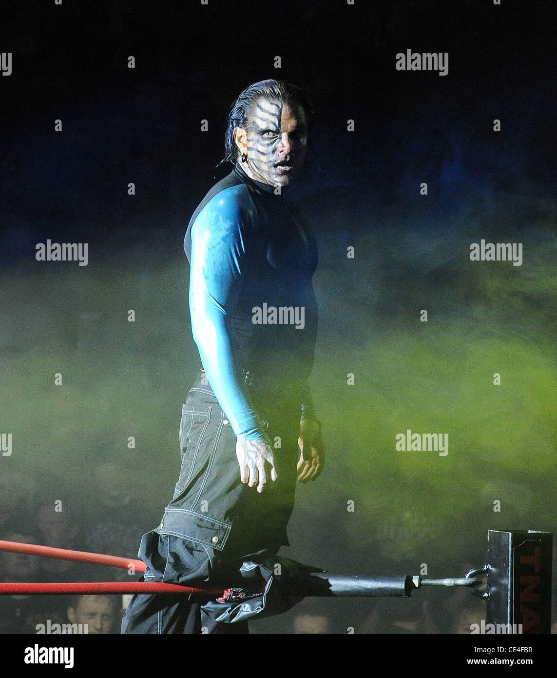Jeff Hardy TNA European Tour at the National Stadium. Mr Anderson ...