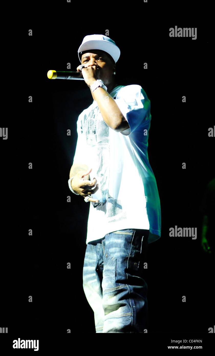 Plies performs during the Summer Jam Concert at the James L. Knight ...