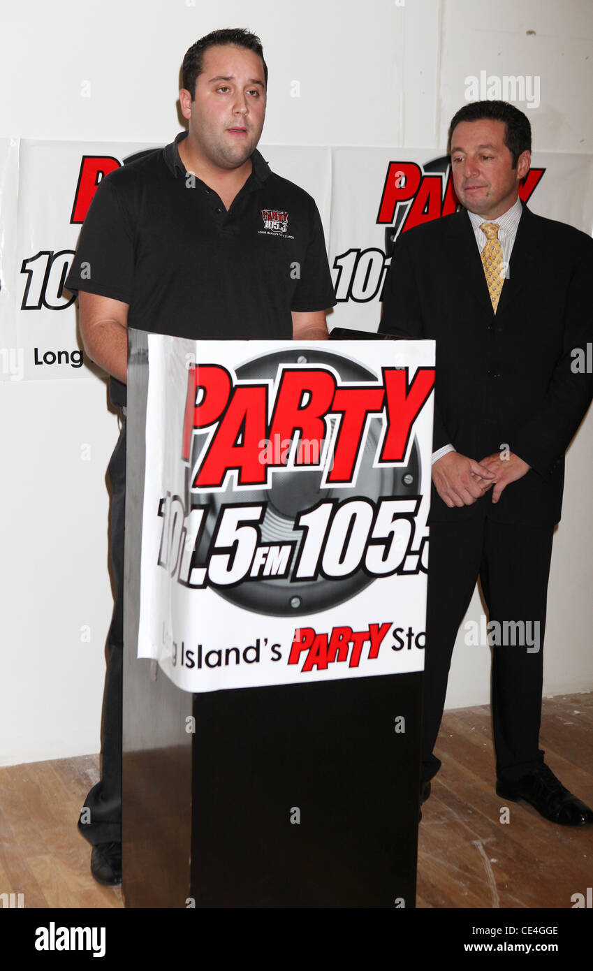 Matthew Goldapper, President, John Caracciolo JVC broadcasting holds a ...