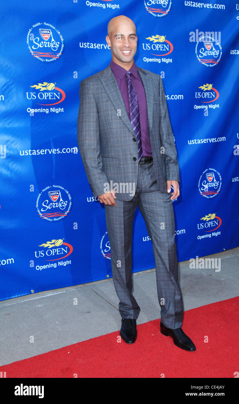 James Blake 2010 US Open Opening Night Ceremony at the USTA Billie Jean ...