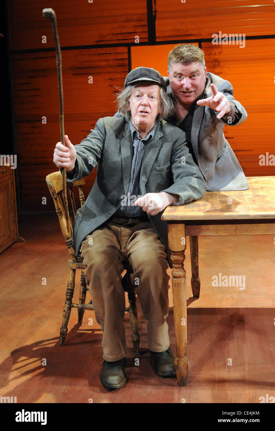 Patt Short and Tom Hickey rehearse their roles as the boys Josey and ...