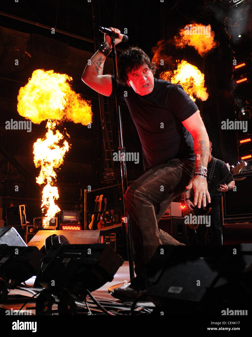 Scott Stapp Creed performs during the 'Full Circle' tour at the Cruzan ...