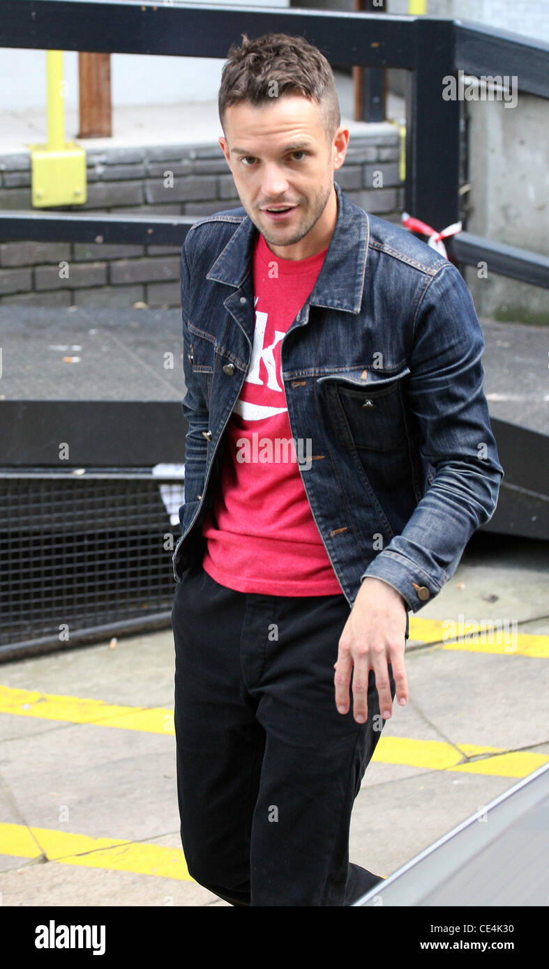 Brandon Flowers outside the ITV studios London, England - 01.09.10 ...