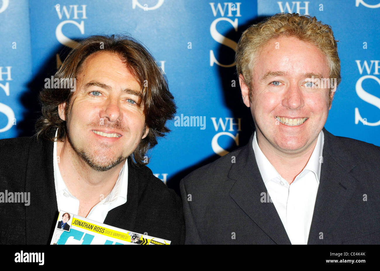 Jonathan Ross and Mark Millar 'Clint Magazine' signing held at WH Smith ...