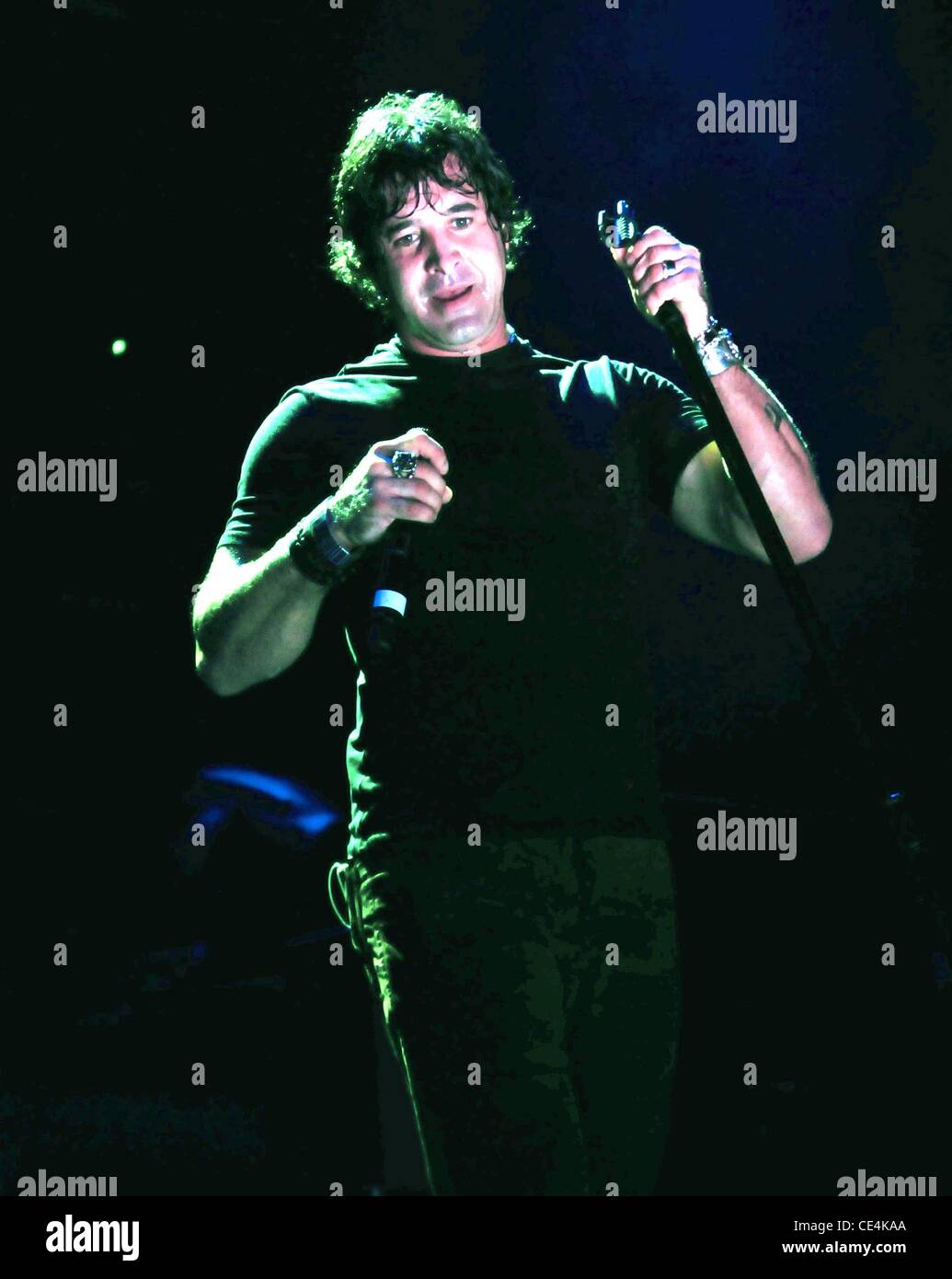 Singer Scott Stapp of rock band Creed performs on stage during the ...