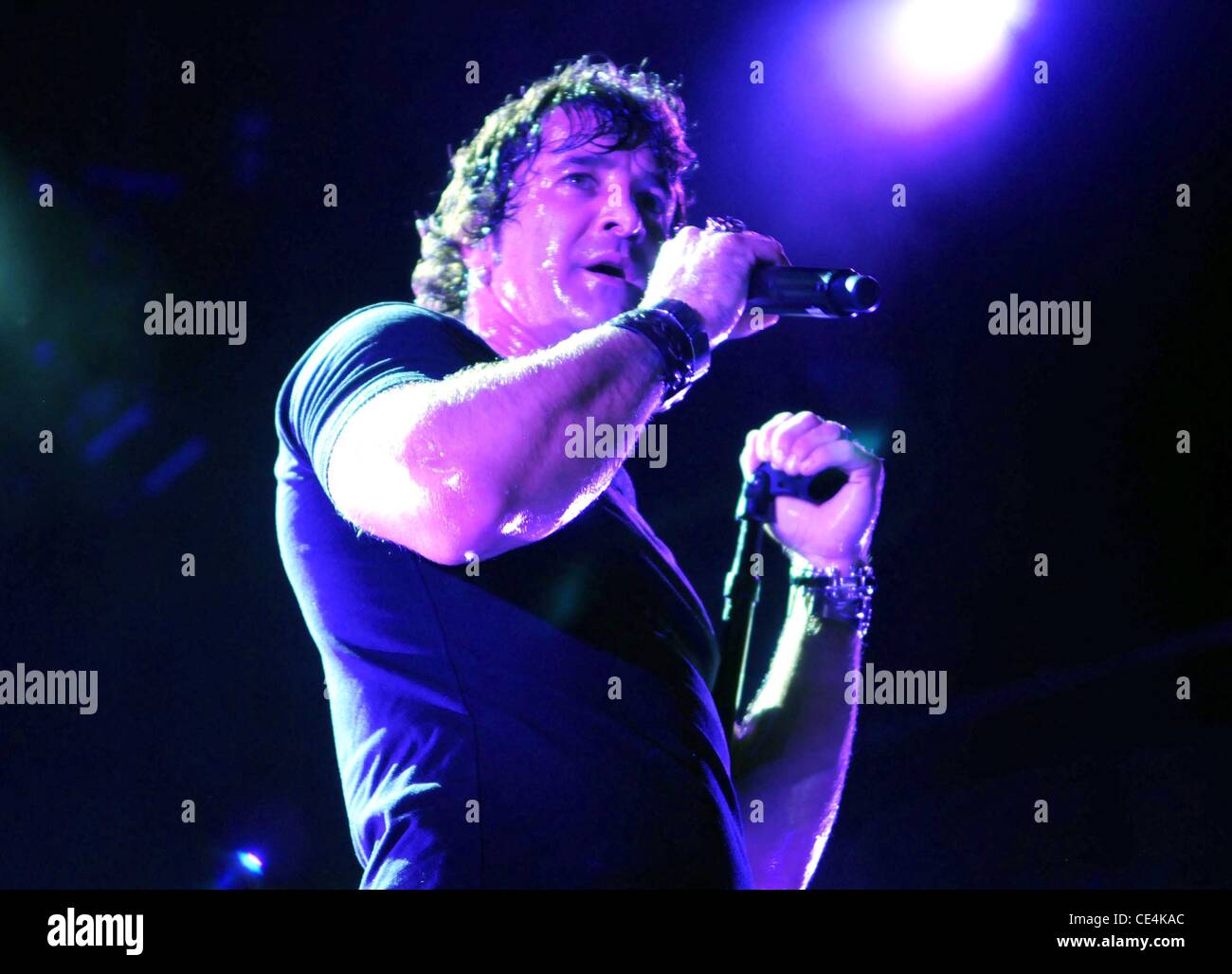 Scott Stapp of rock band Creed performs on stage during the 'Full ...