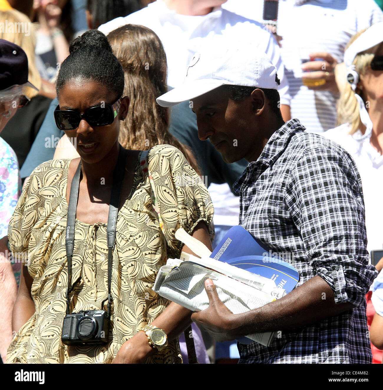 Chef Marcus Samuelsson and wife attend Venus Williams and Shaher Peer ...