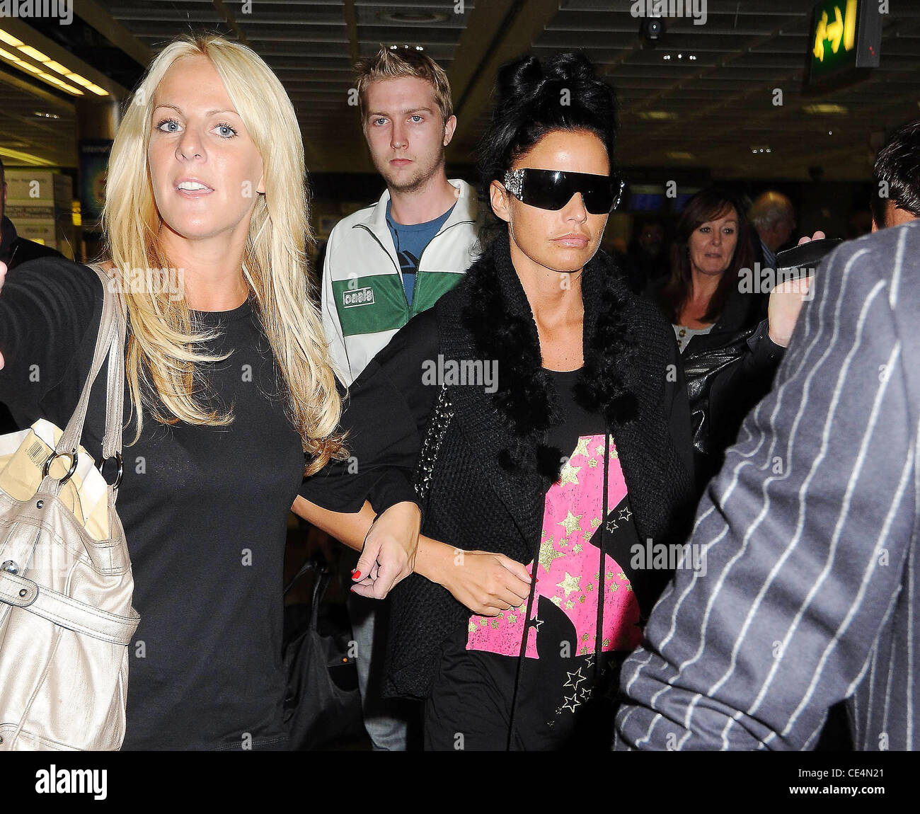 Katie Price, aka Jordan, arriving at Dublin Airport Dublin, Ireland ...