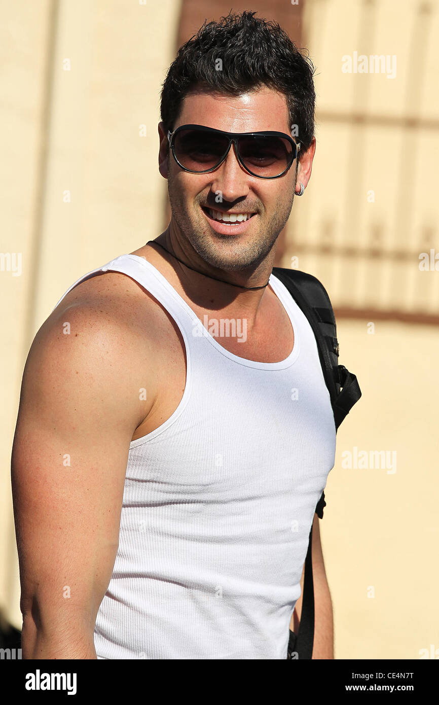 Maksim Chernovsky leaving a dance studio after rehearsing for the TV ...