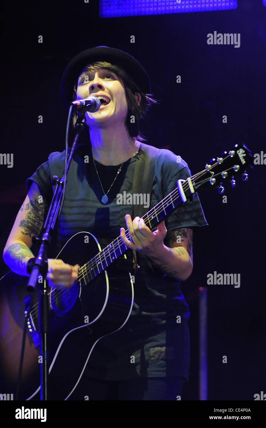 Tegan Quin of Tegan and Sara performs on stage during the Honda Civic ...