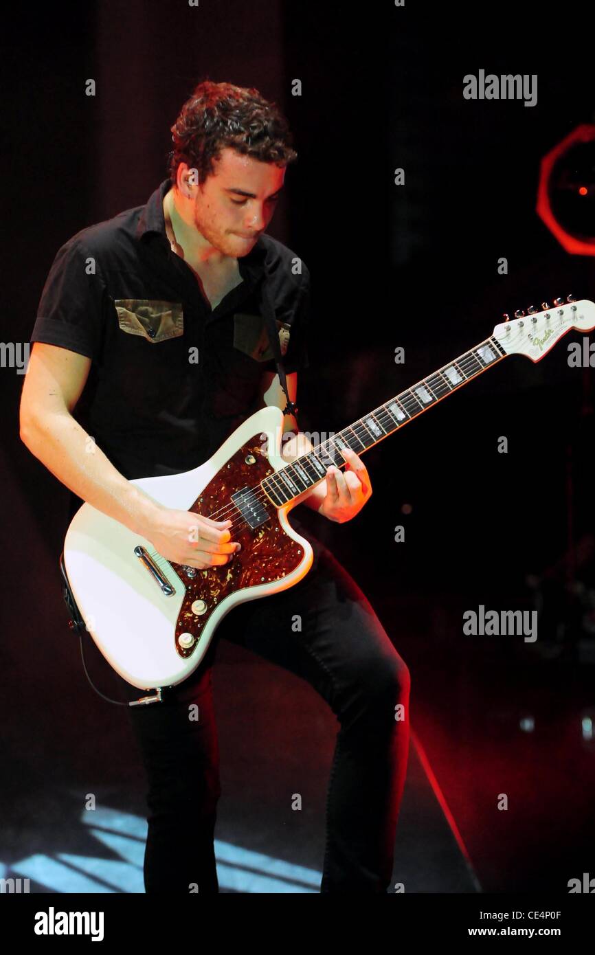 Josh Farro of Paramore performs on stage during the Honda Civic Tour at ...
