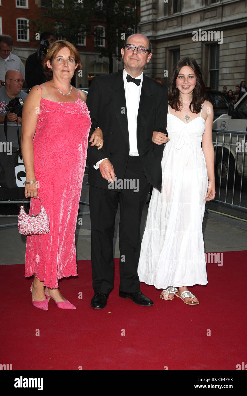 Nick Robinson with his wife Pippa Robinson and daughter Alice Robinson ...
