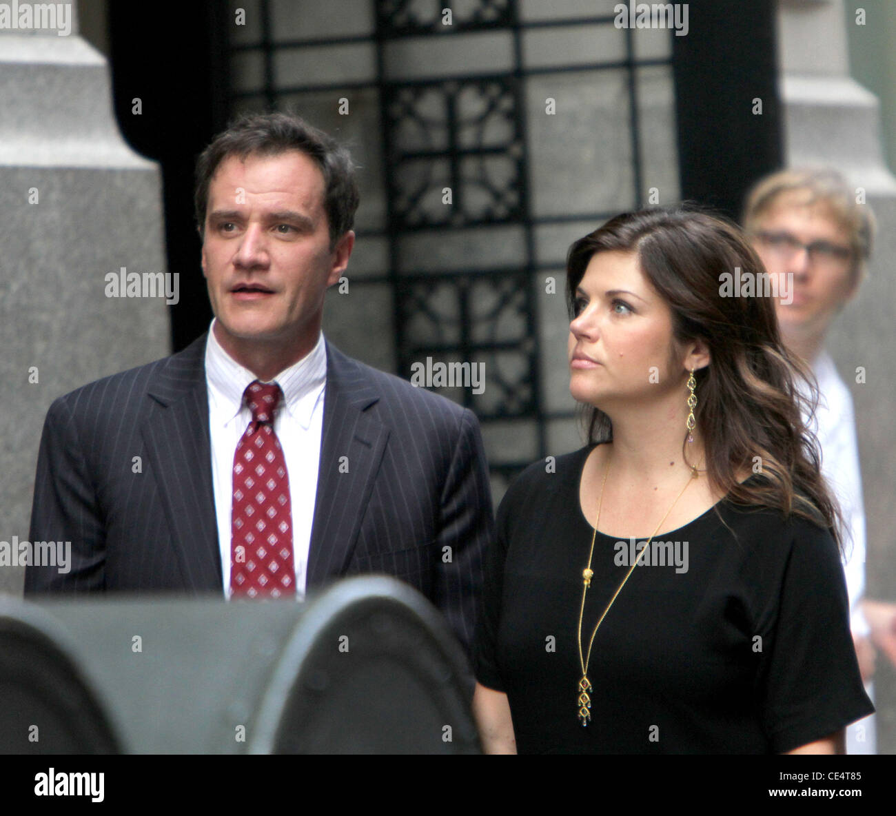 Tim Dekay and Tiffani Thiessen on location shoot for the third season ...