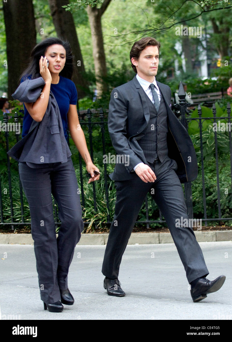 Matthew Bomer and Marsha Thomason are on location shooting the third ...