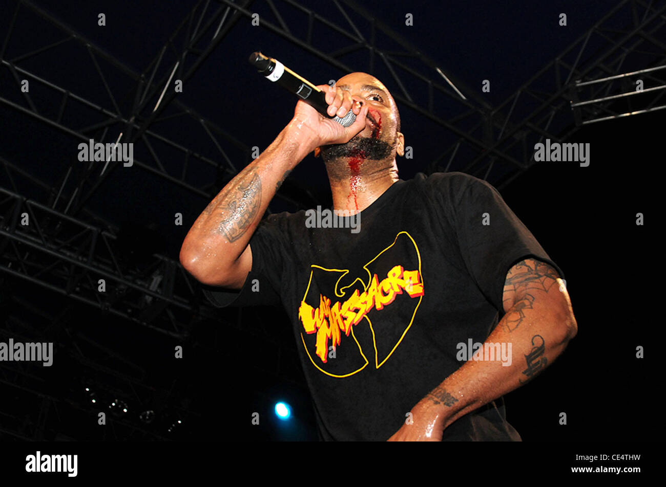 Method Man on stage performing during the '11th Annual Gathering of the ...