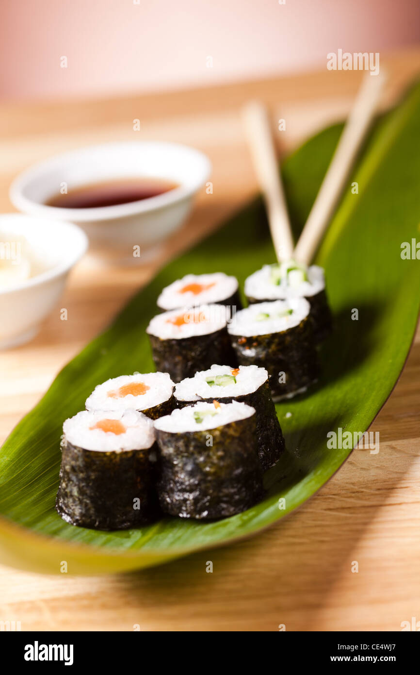 Sushi.Traditional Japanese food Stock Photo - Alamy