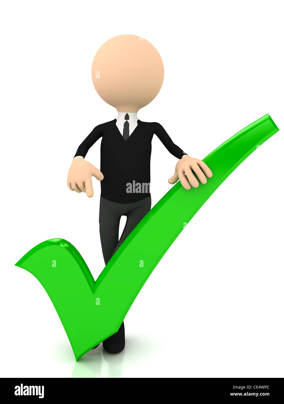 Check list Symbol over white . 3d render Stock Photo - Alamy