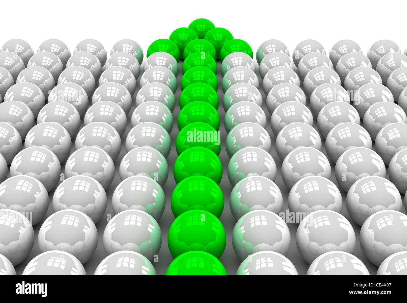 3d leader concept. White background, computer generated Stock Photo - Alamy