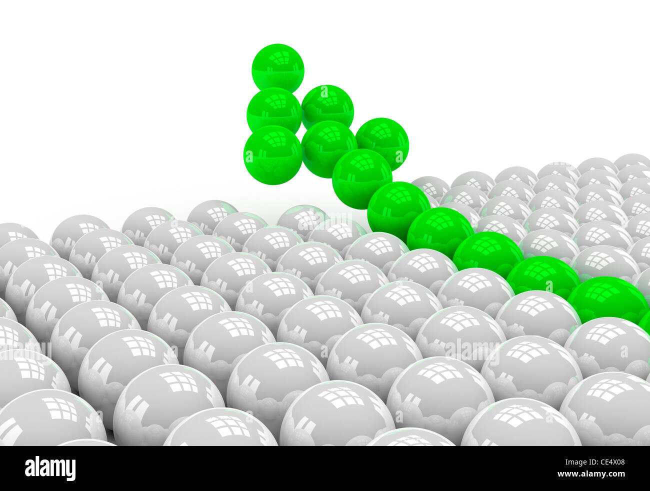 3d leader concept. White background, computer generated Stock Photo - Alamy