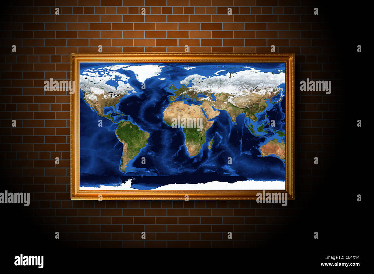Wall hanging world map hi-res stock photography and images - Alamy