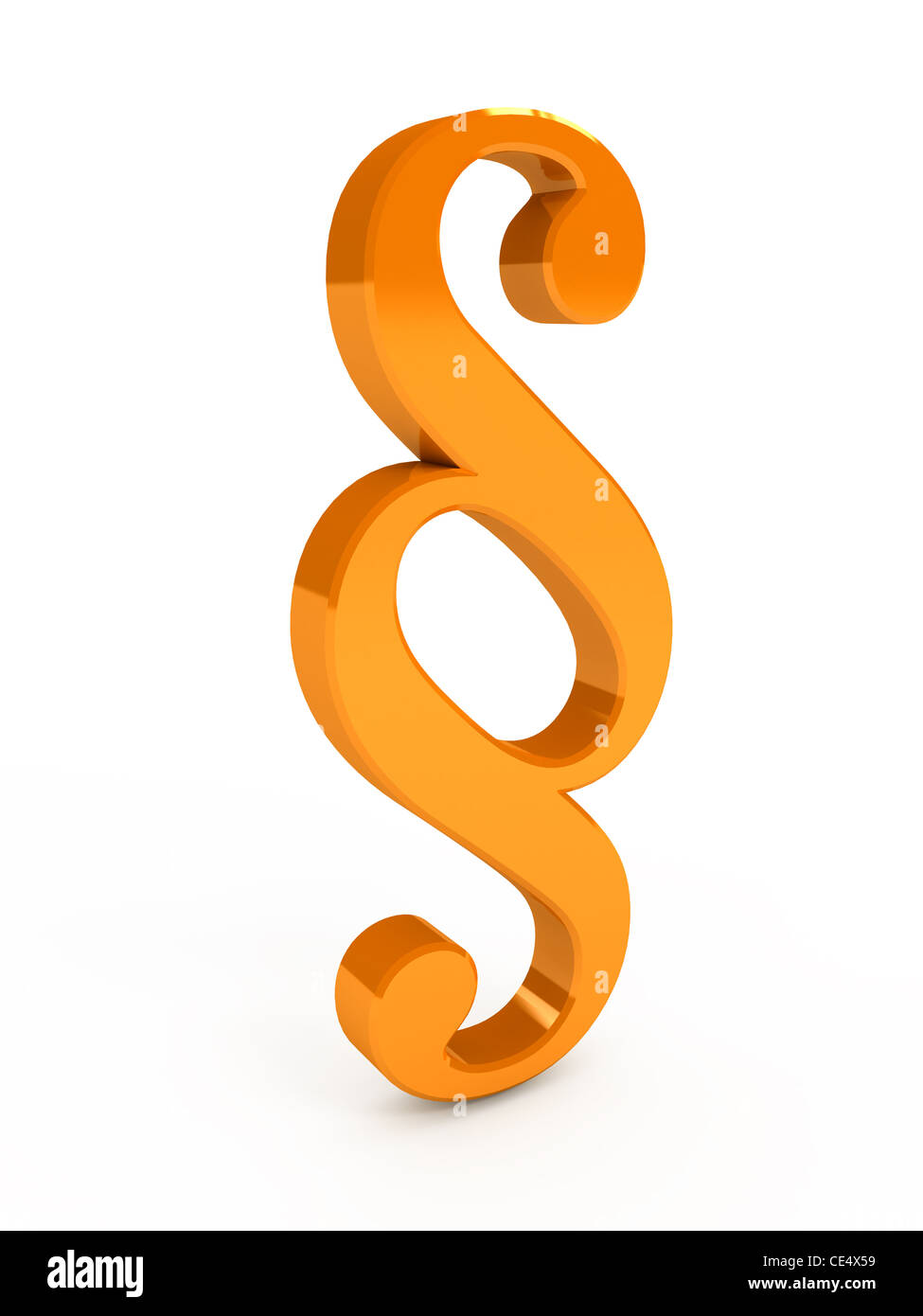 The paragraph sign over white background. 3d rendered image Stock Photo ...