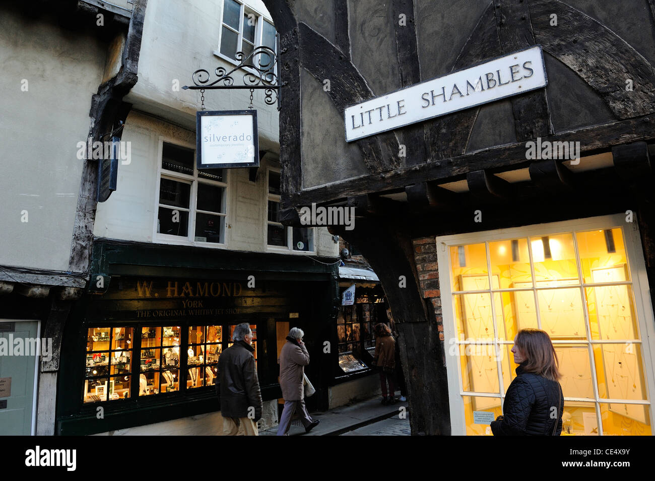 little shambles york england uk Stock Photo - Alamy