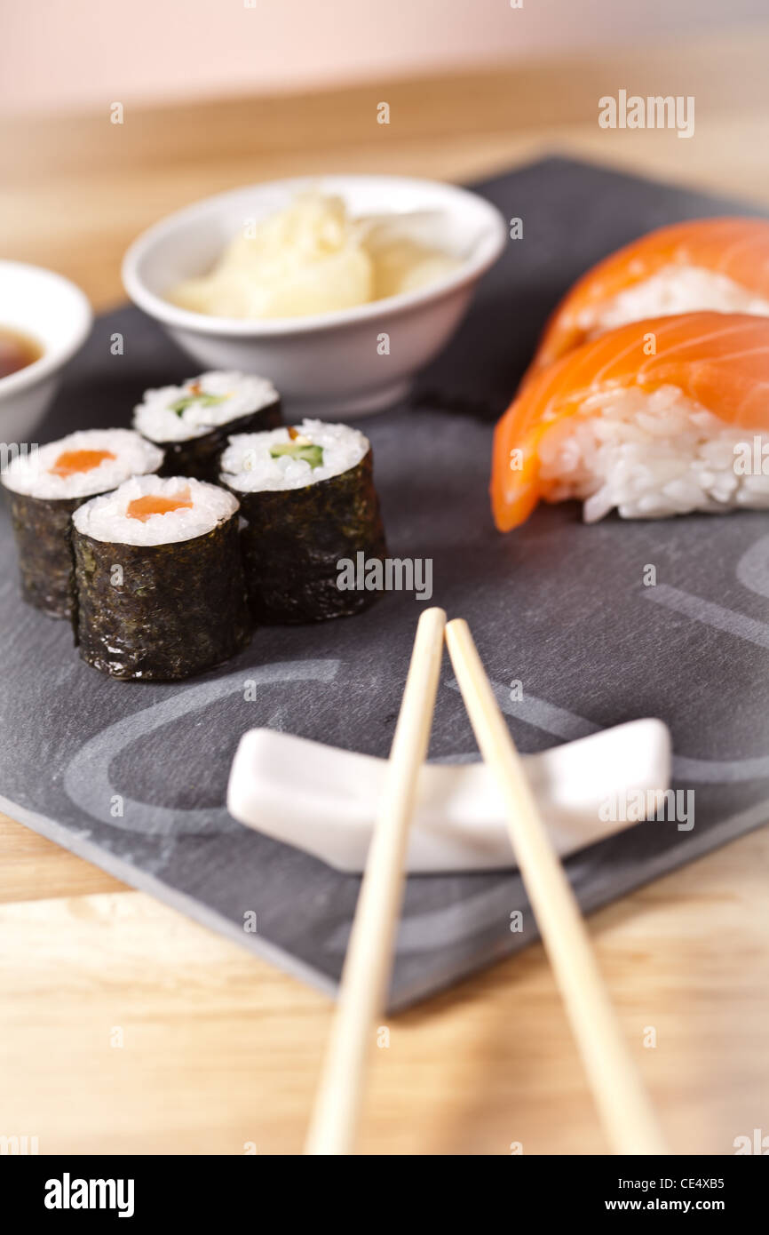 Sushi.Traditional Japanese food Stock Photo - Alamy