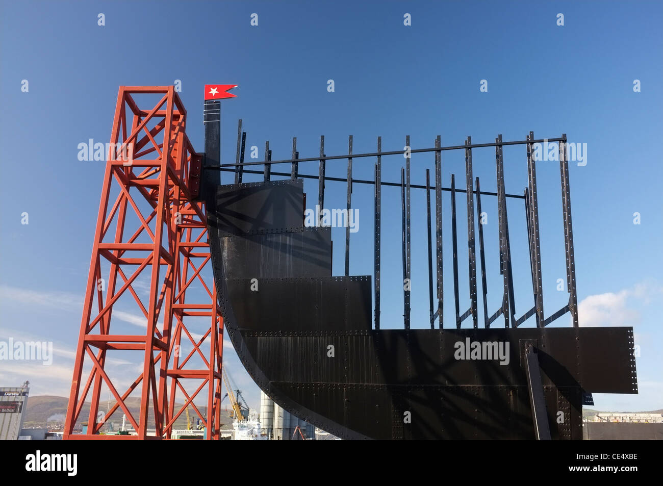 To scale section replica from the bow section of the RMS Titanic sited ...