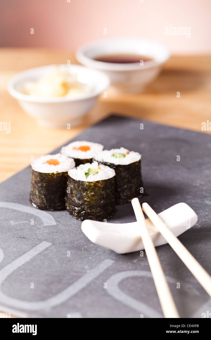 Sushi.Traditional Japanese food Stock Photo - Alamy