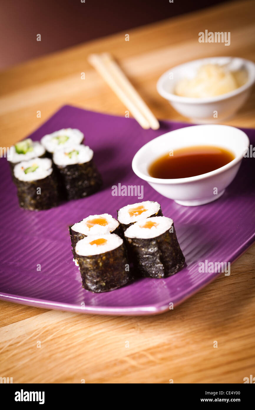 Sushi.Traditional Japanese food Stock Photo - Alamy