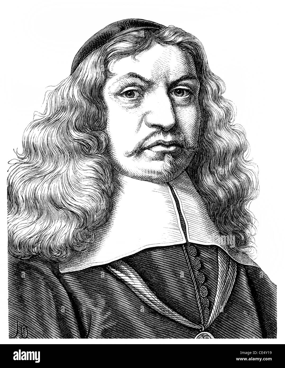 Johann Rist, 1607 - 1667, a German poet and Lutheran protestant ...