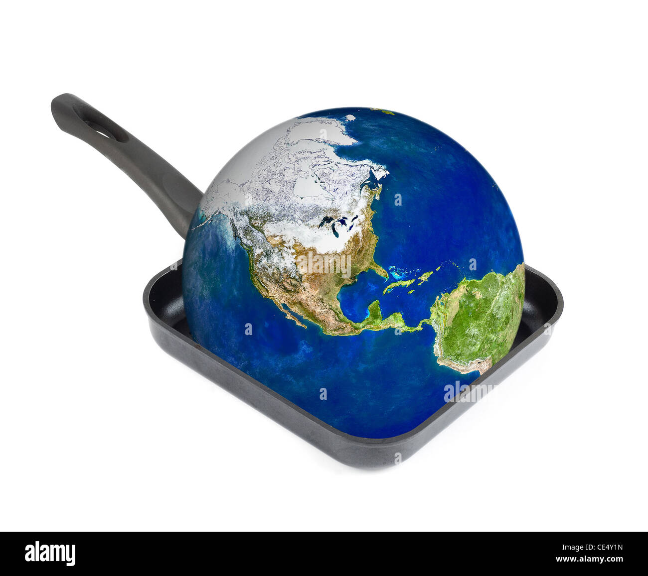 Hand earth fire Cut Out Stock Images & Pictures - Alamy