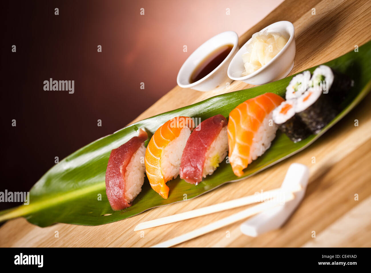 Sushi.Traditional Japanese food Stock Photo - Alamy