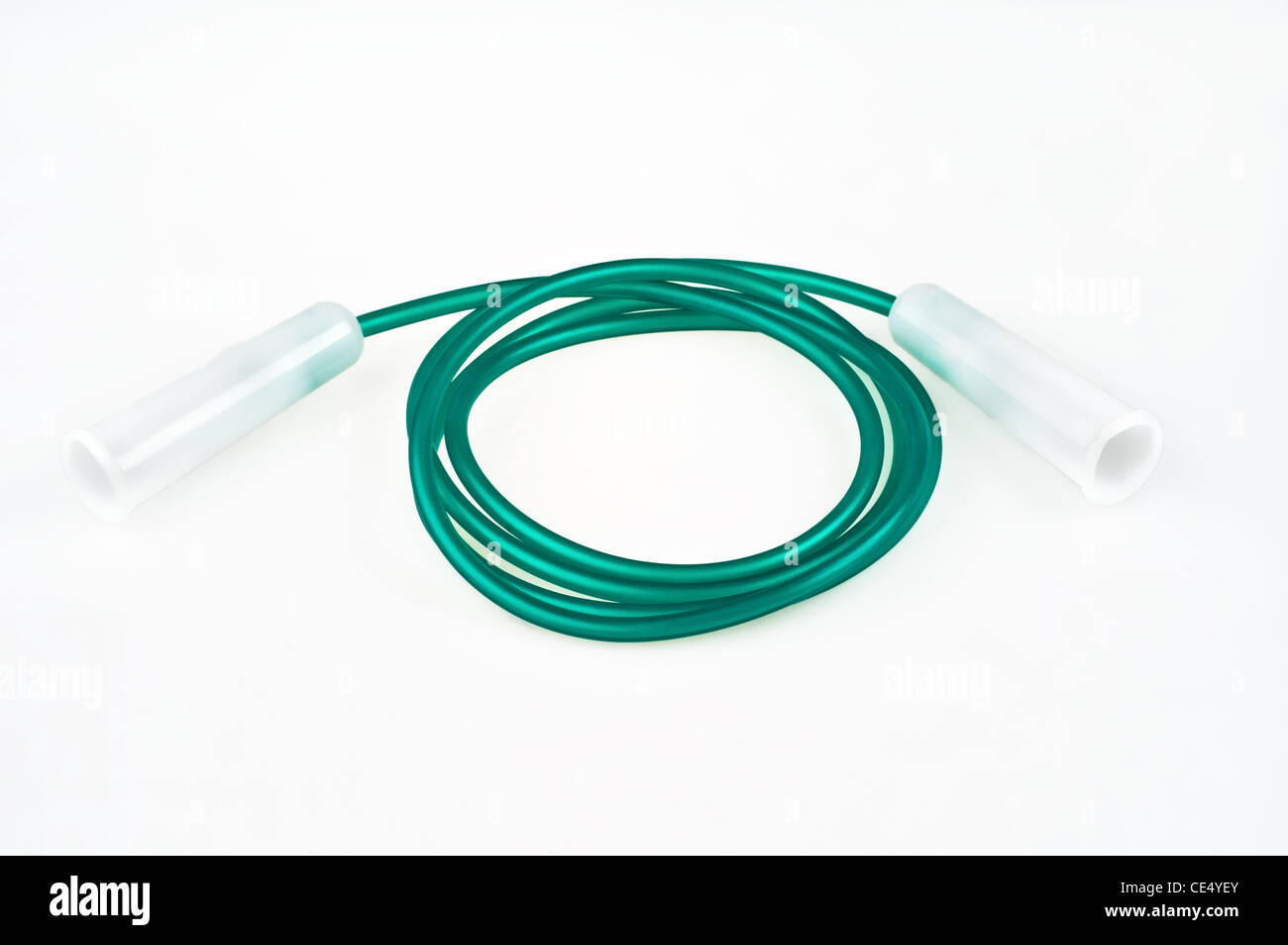 Jumping rope (skipping rope) over plain background Stock Photo - Alamy