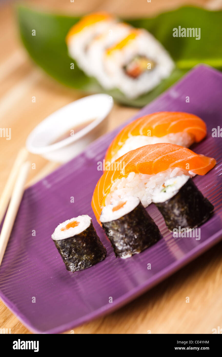 Sushi.Traditional Japanese food Stock Photo - Alamy
