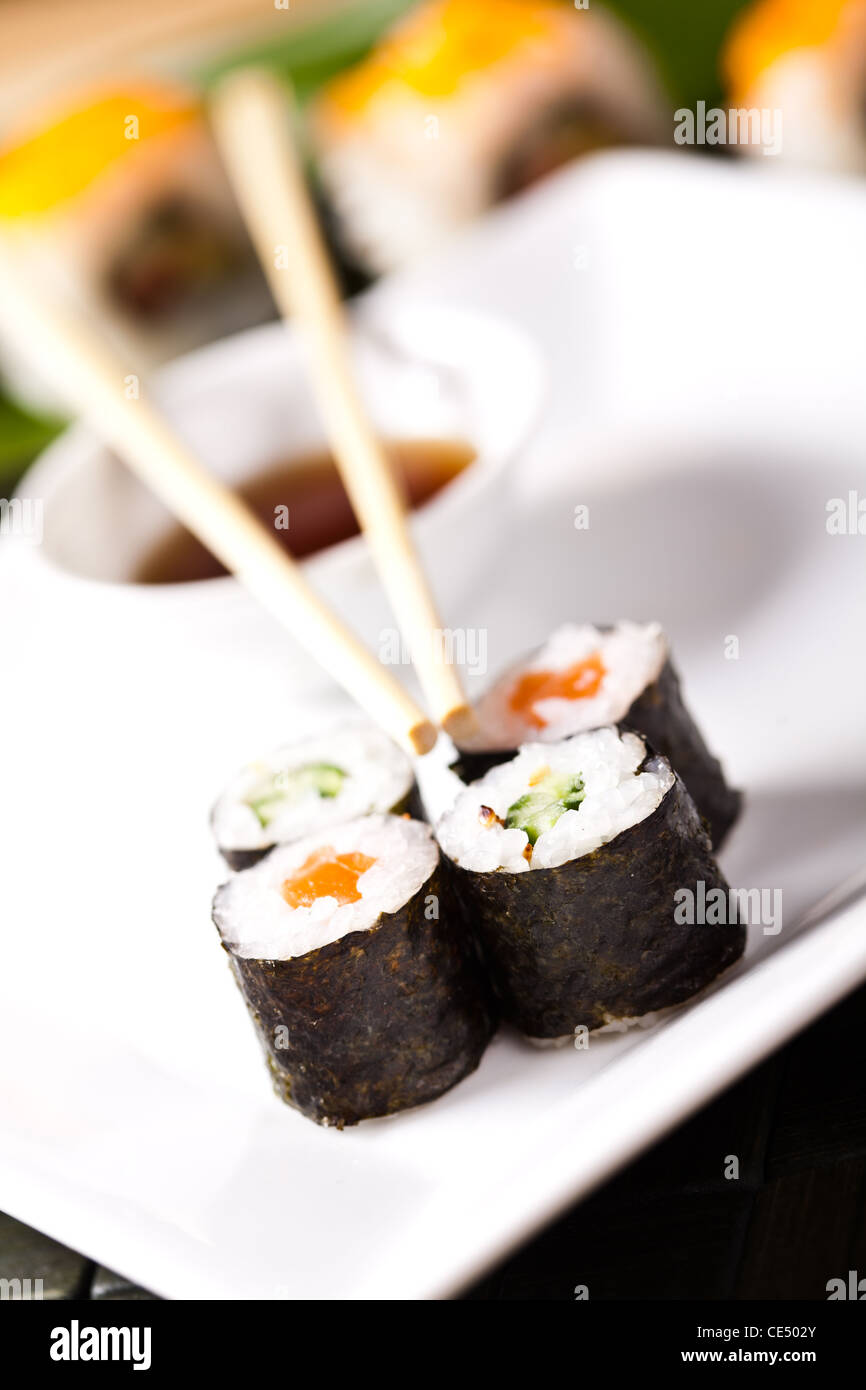 Sushi.Traditional Japanese food Stock Photo - Alamy