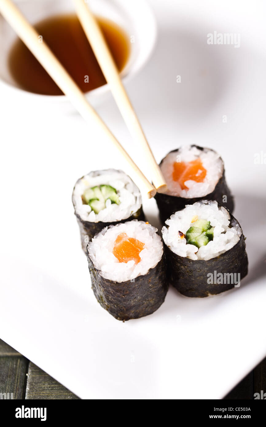 Sushi.Traditional Japanese food Stock Photo - Alamy