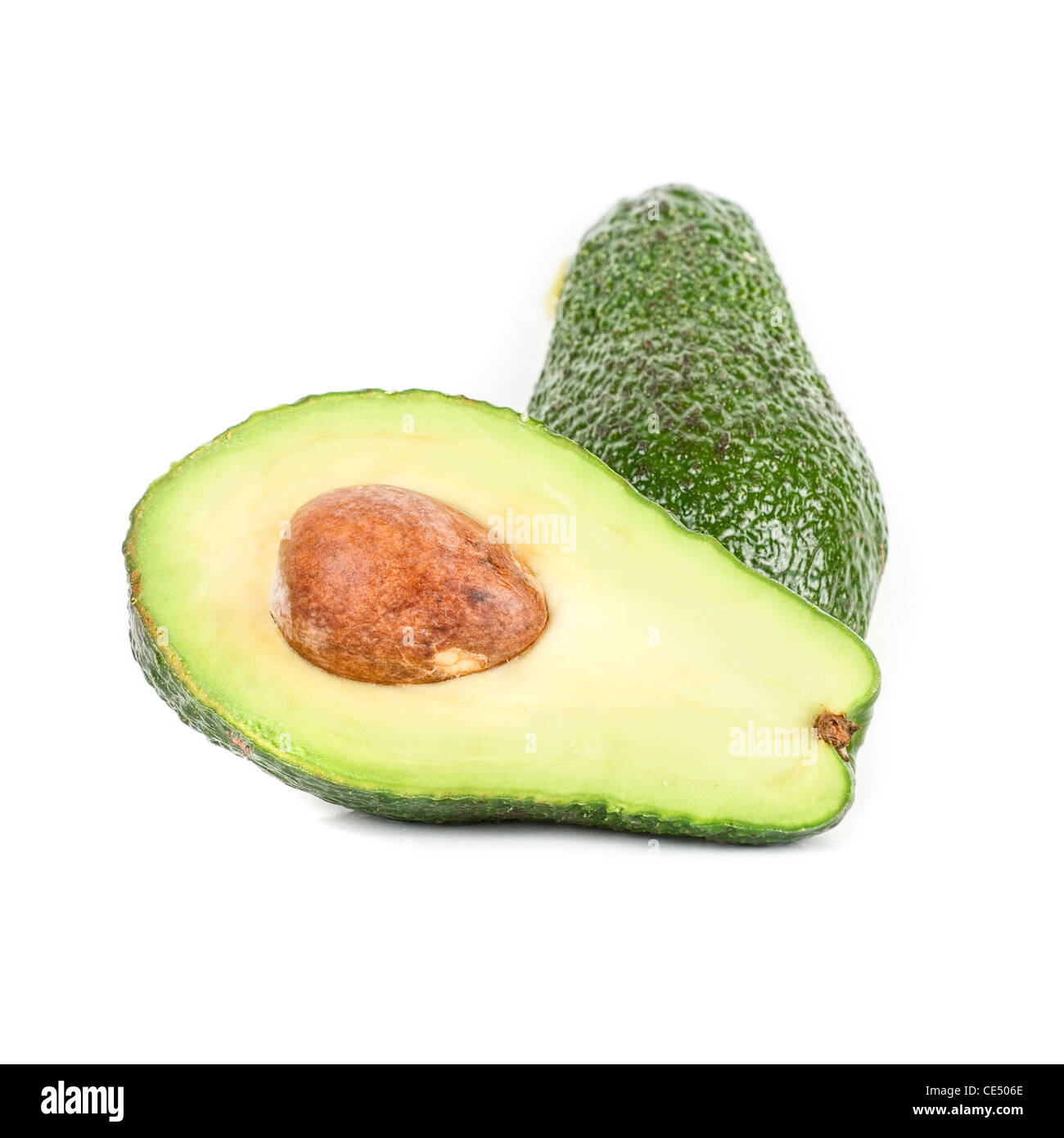 avocado fruit isolated on a white background Stock Photo - Alamy