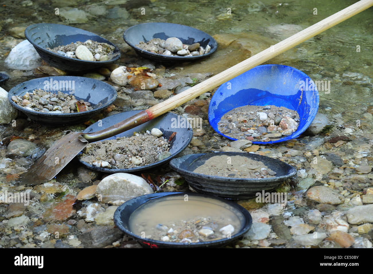 Gold panning nugget hi-res stock photography and images - Alamy