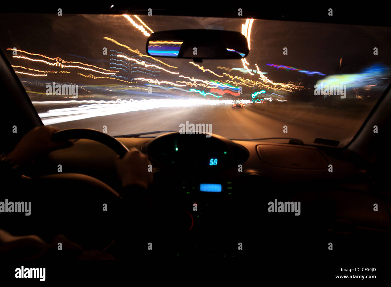 Speed - car drive Stock Photo - Alamy