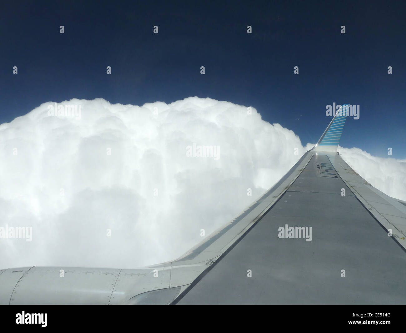 Plane over the Andes Stock Photo - Alamy