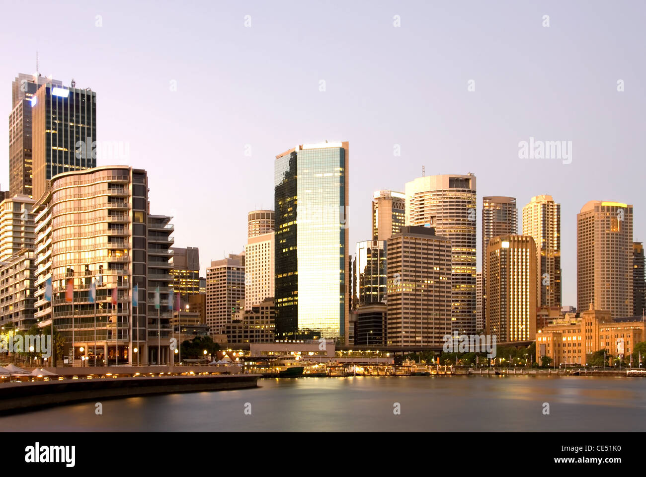 A view of buildings in Sydney's Central Business District (CBD) and ...