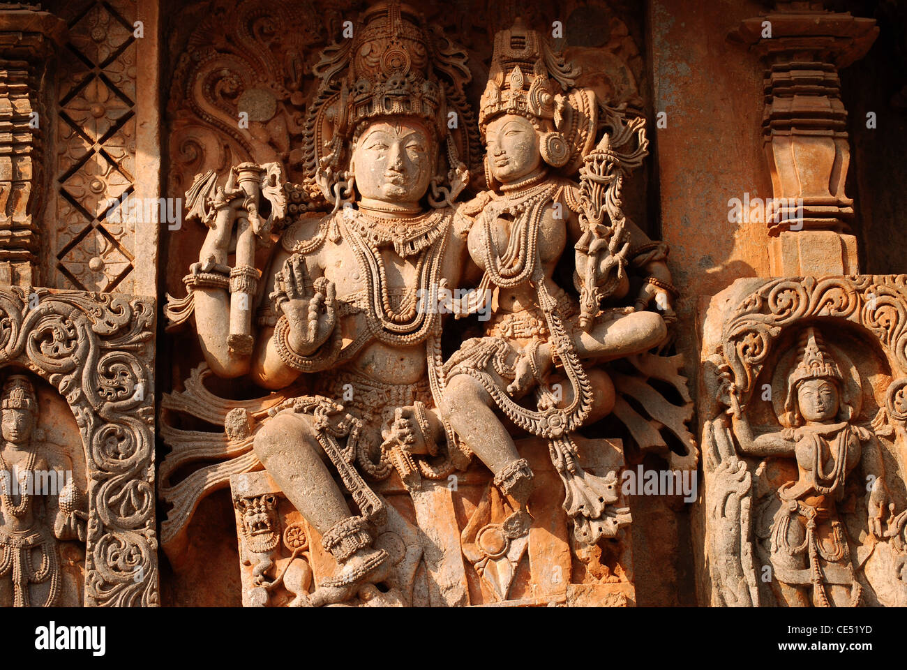 Halebid temple hi-res stock photography and images - Alamy