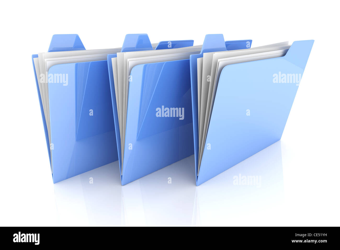 Plastic file folders Cut Out Stock Images & Pictures - Alamy
