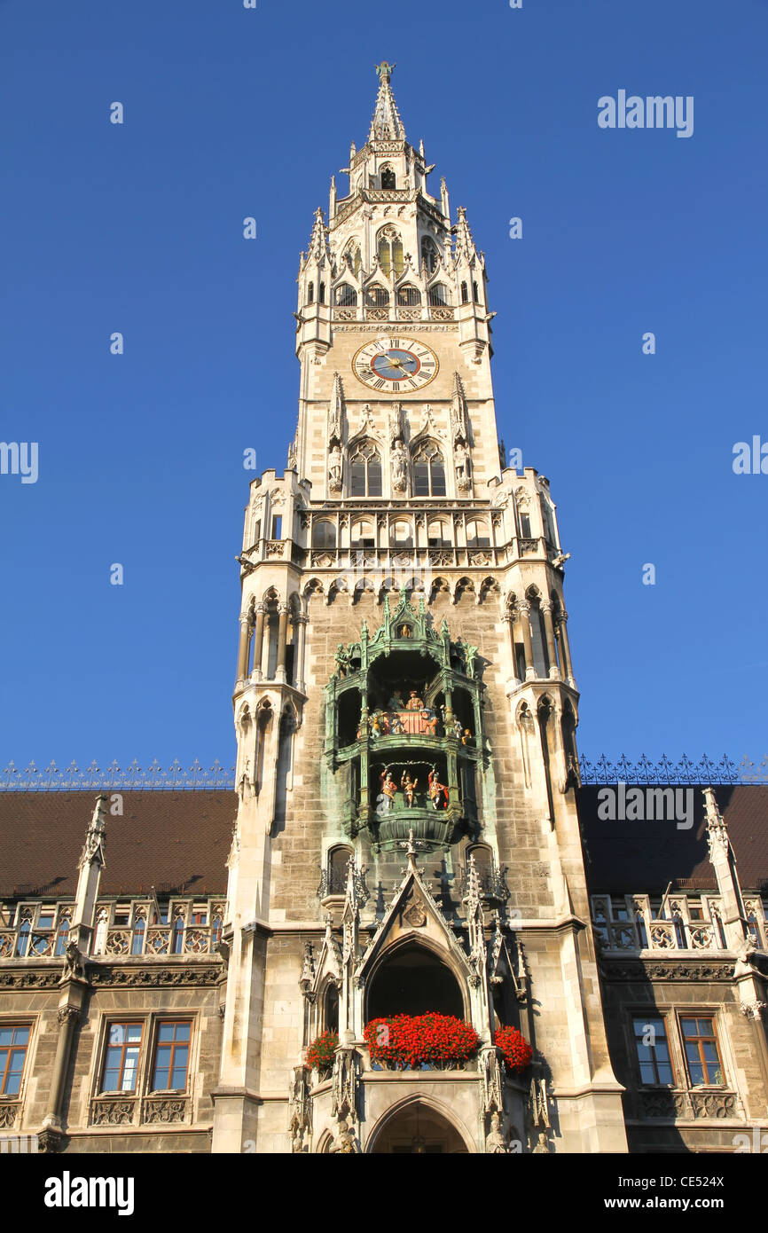 German munich germany townhall new rathaus architecture hi-res stock ...