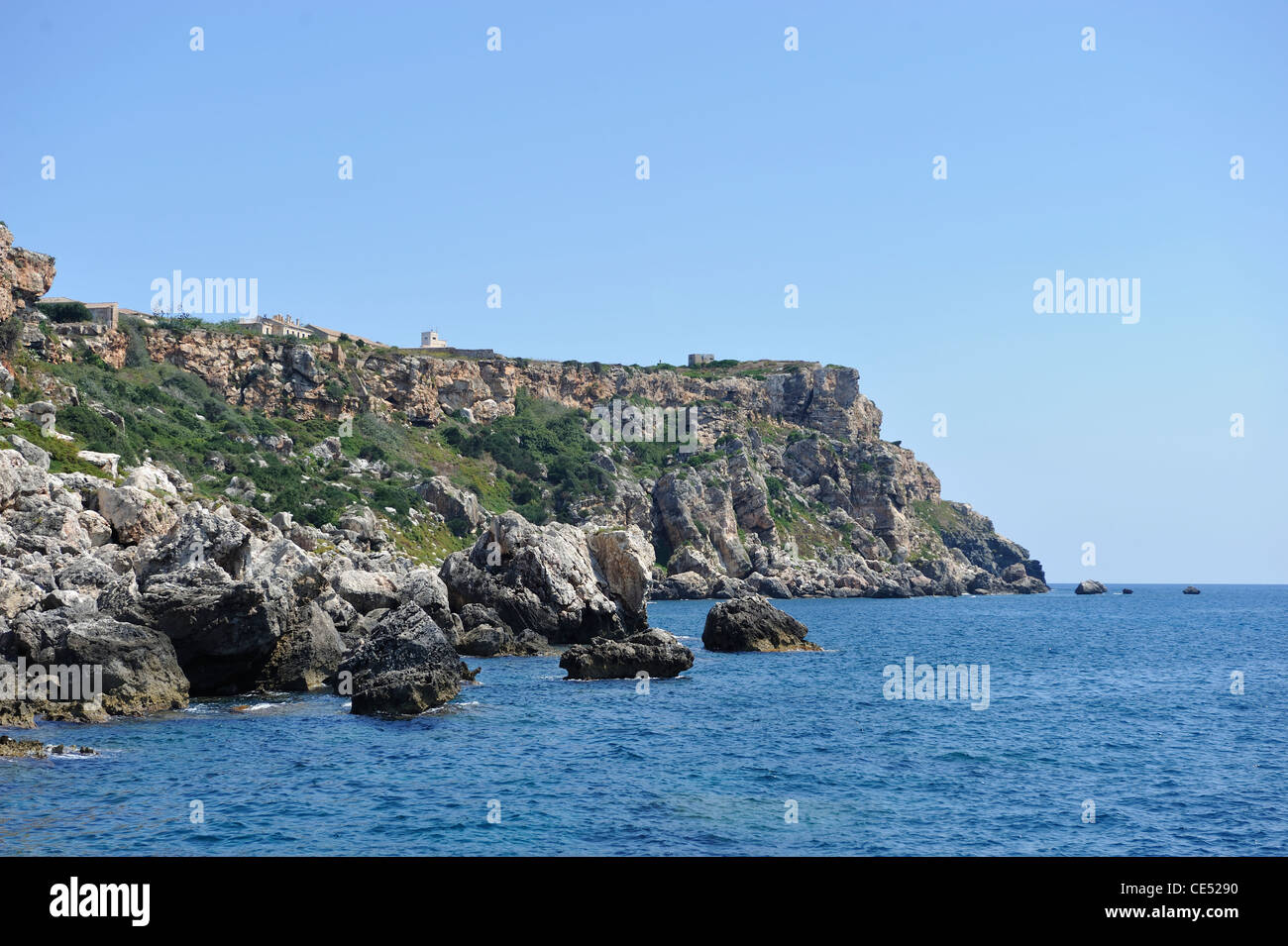 Es Clot cove outside Mao Mahon Harbour Menorca Spain one of the largest ...