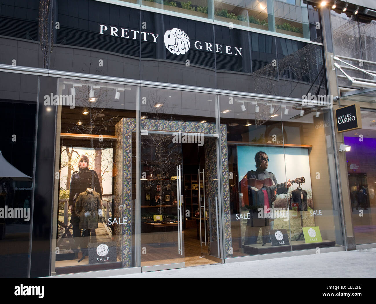 Pretty Green shop owned by Liam Gallagher, Stratford Westfield Shopping ...